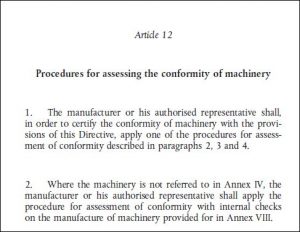 Partly Completed Machinery Directive - Declaration of Conformity | F2 ...